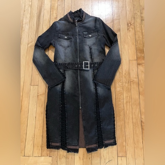 Parasuco | Jackets & Coats | Vintage Parasuco Denim Cult Gothic Crochet ...